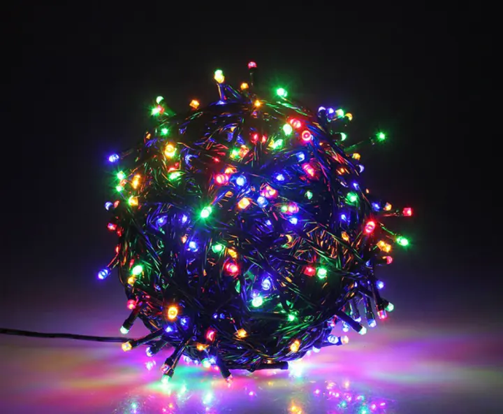 Dây đèn led bóng lục giác dài 40m 150 leds, chớp nháy đủ kiểu, trang ...